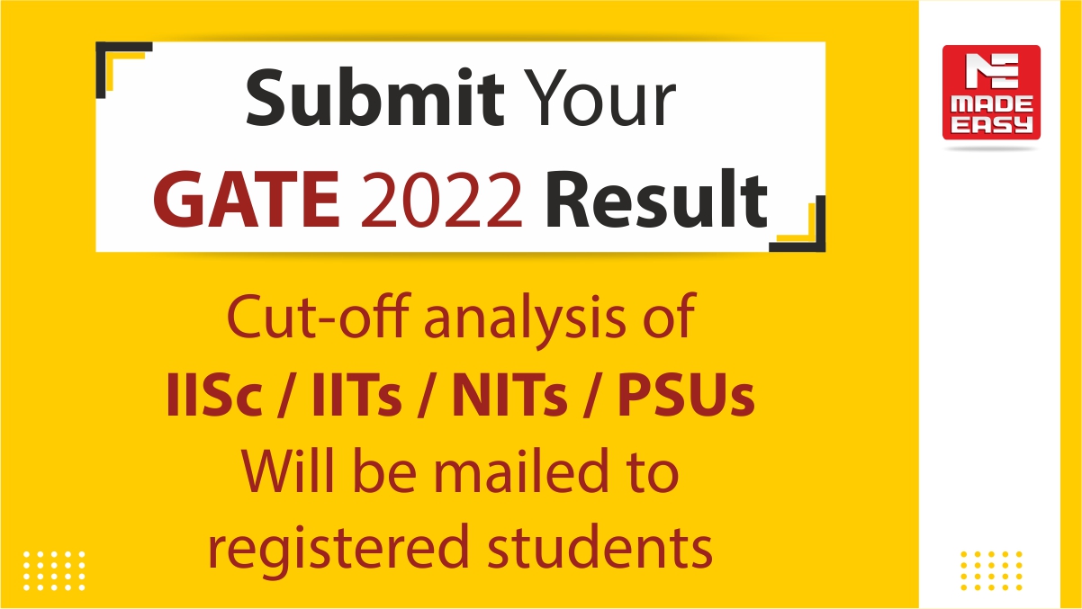 Submit Your GATE 2022 Result | IIT Kharagpur | GATE Score Card